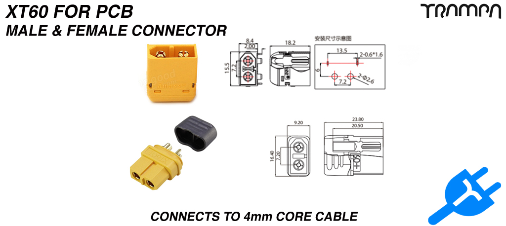 XT60 Connectors Male & Female